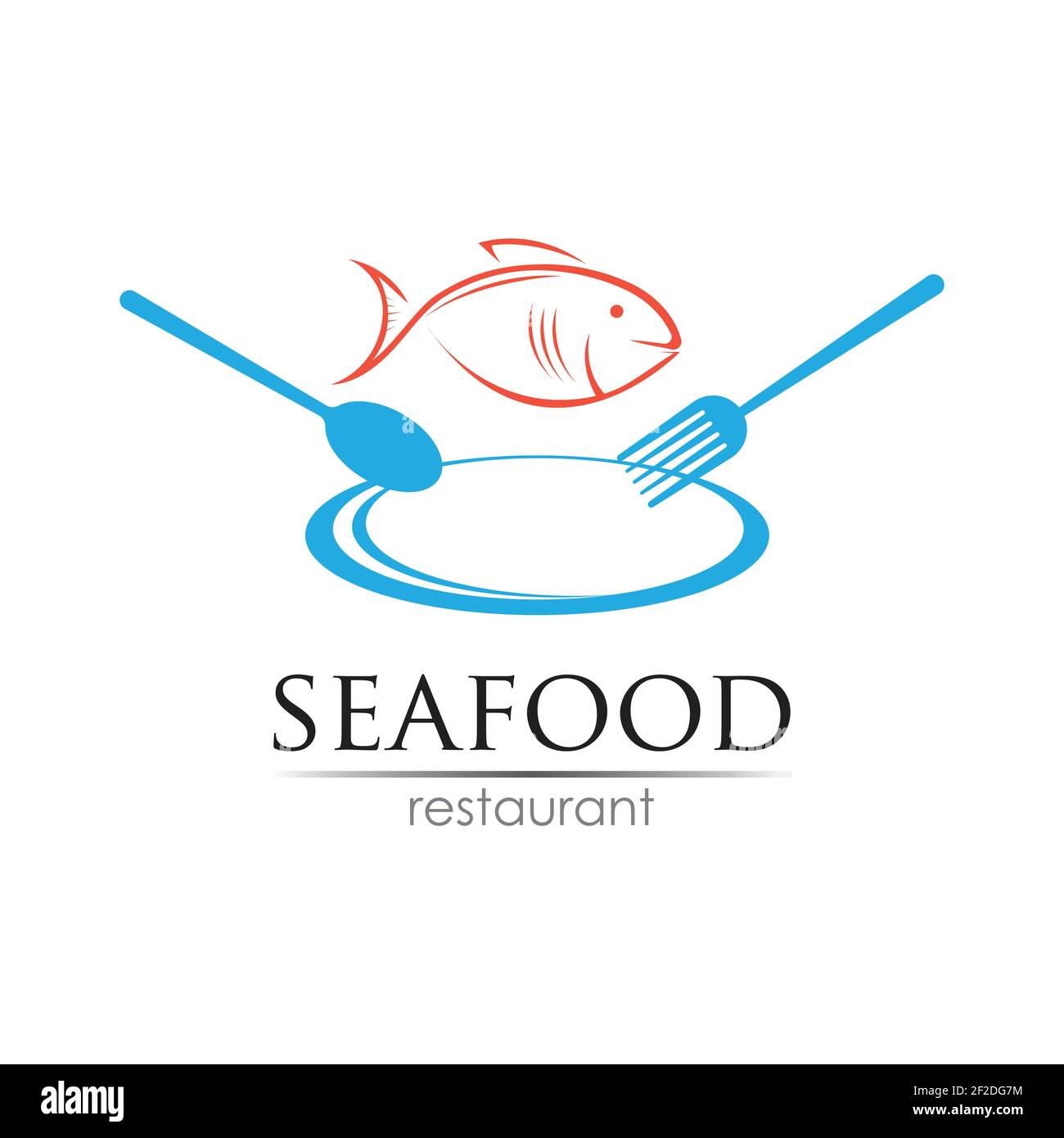 Seafood restaurant logo design. Fish, Food and Beverage logo concept ...