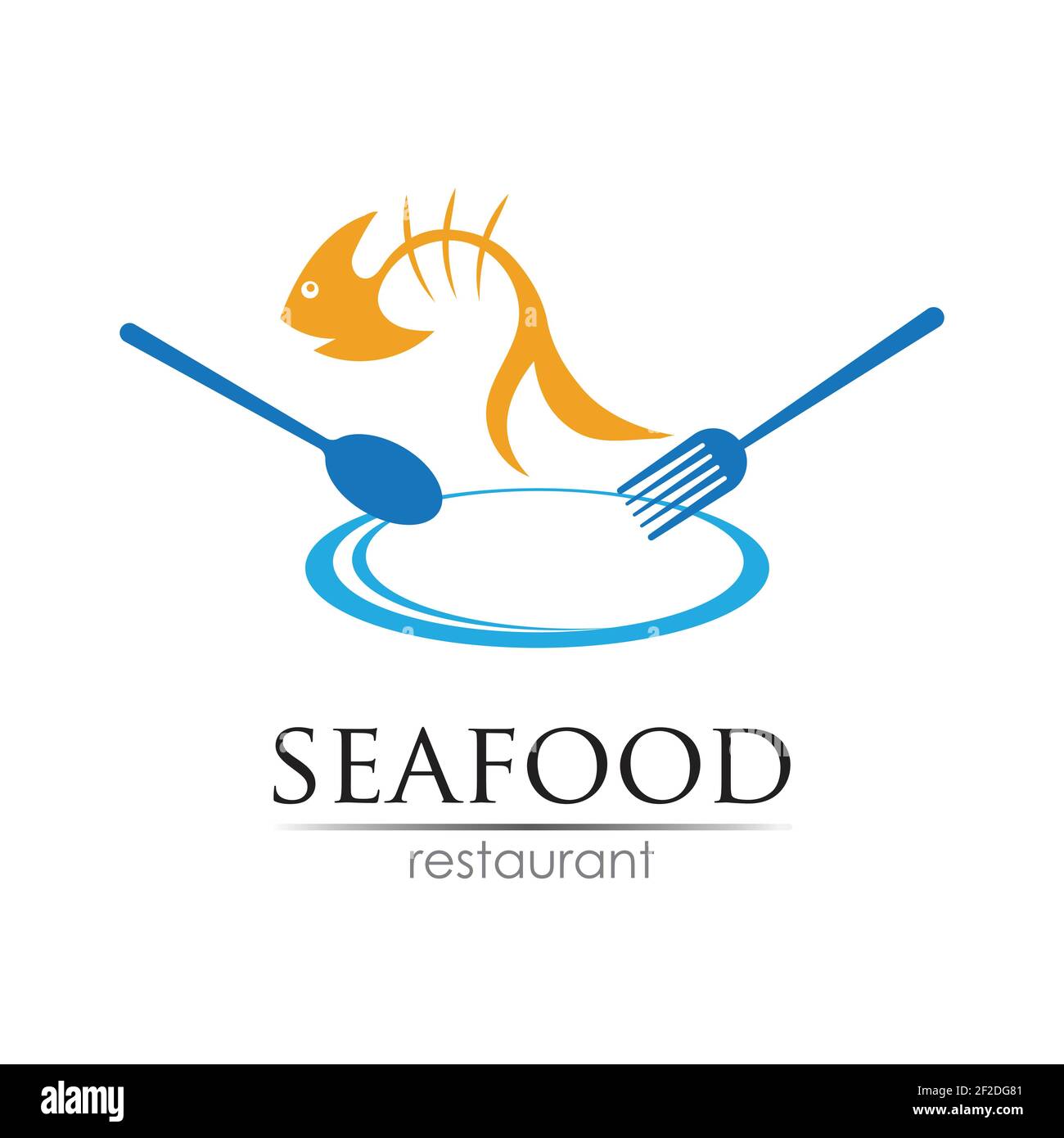 Seafood restaurant logo design. Fish, Food and Beverage logo concept ...