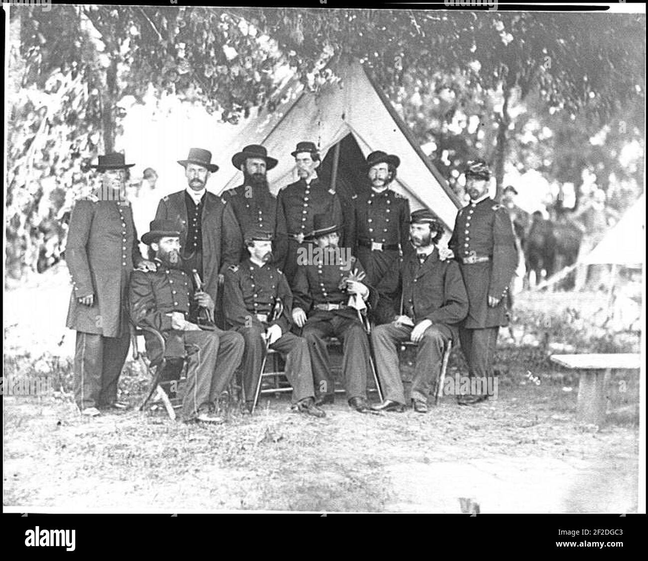 Portrait of Maj. Gen. Jefferson Davis, officer of the Federal Army, and ...
