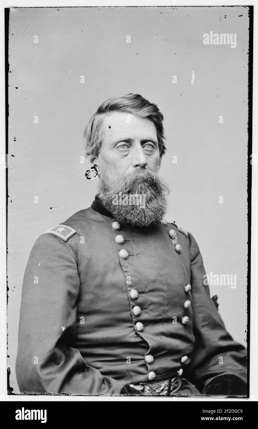 Portrait of Maj. Gen. Jefferson Davis, officer of the Federal Army ...
