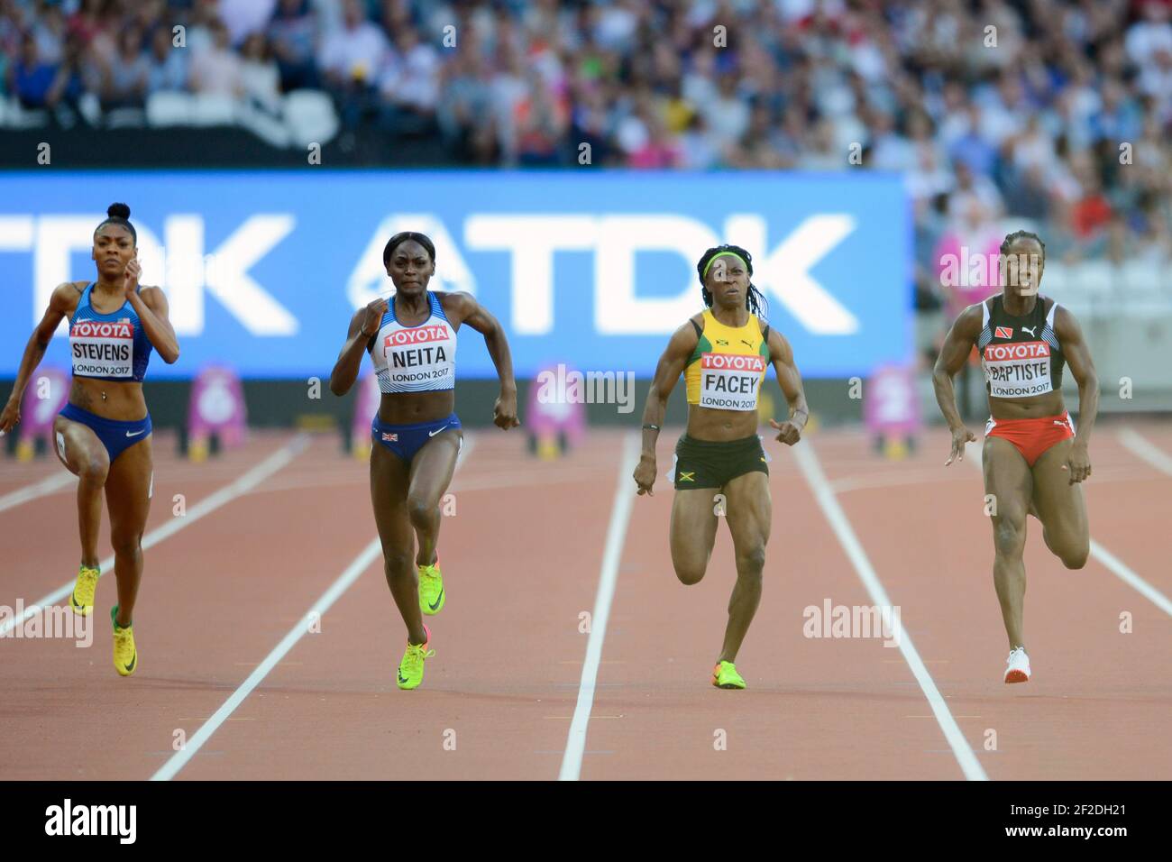 Simone Facey (JAM), Daryll Neita (GBR), Kelly-Ann Baptiste (TTO ...