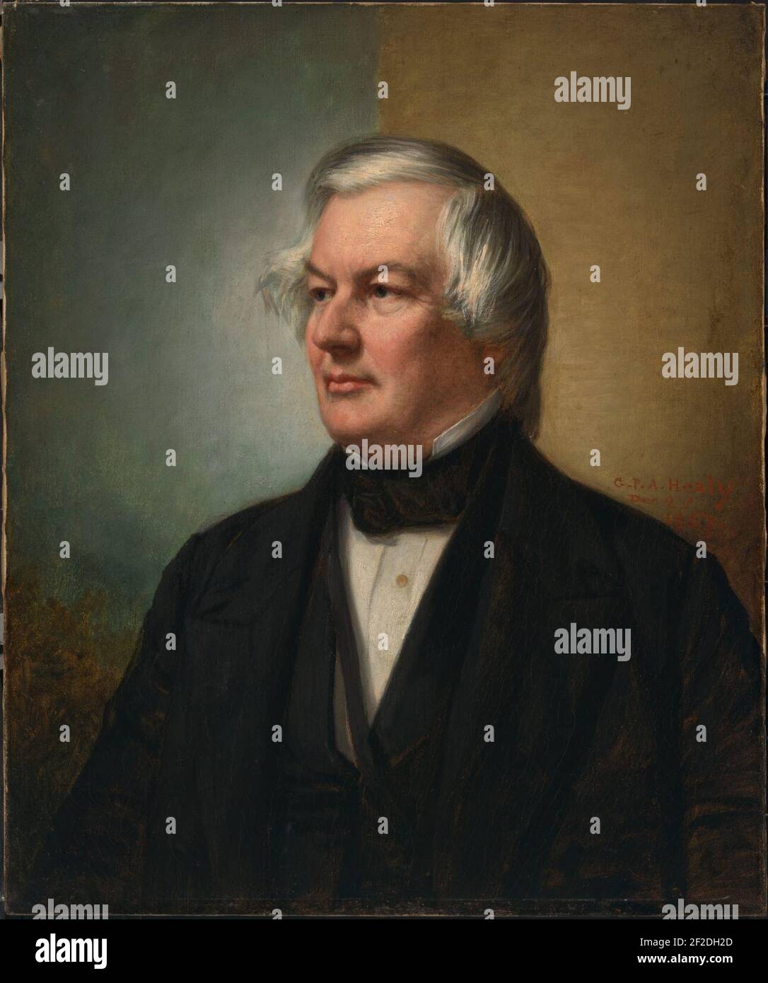 Portrait of Millard Fillmore (by George Peter Alexander Healy Stock ...