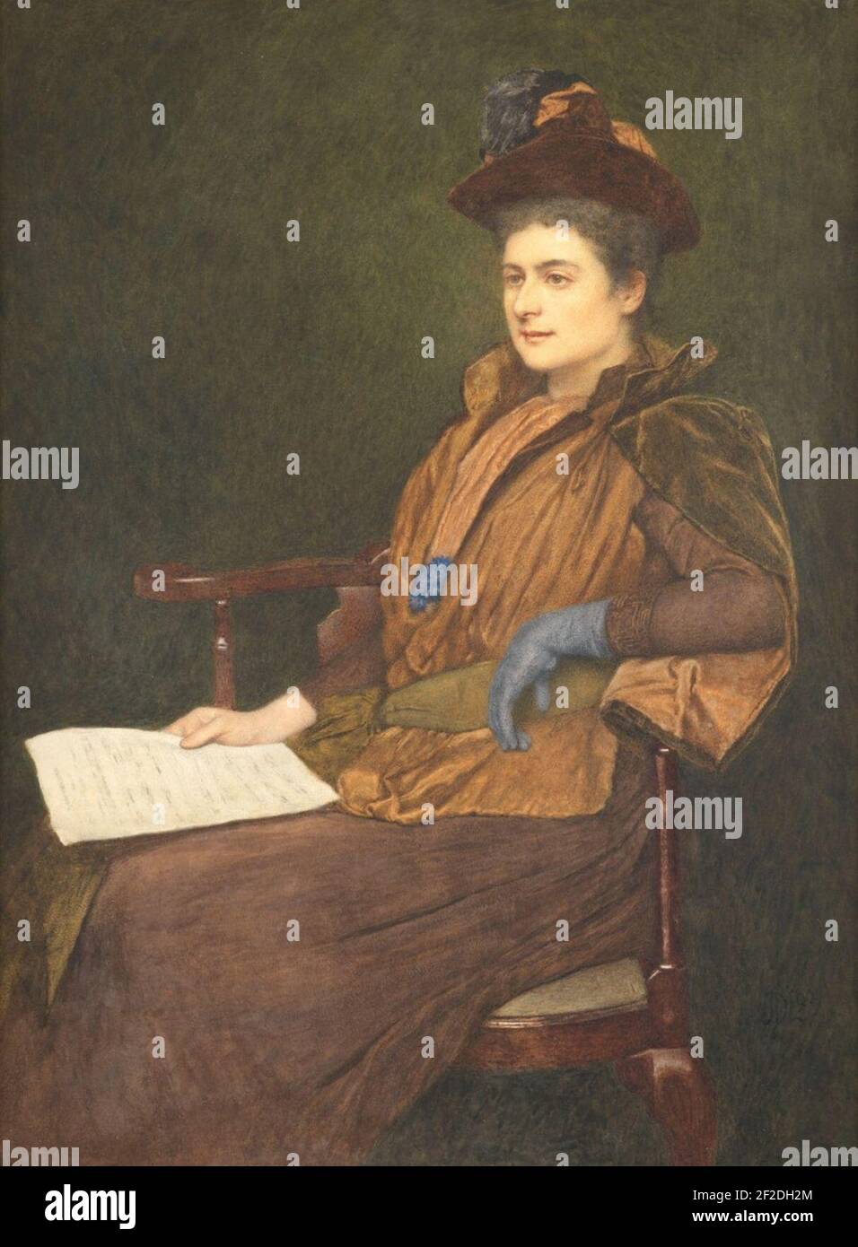 PORTRAIT OF MISS AGNES ASHBEE Stock Photo - Alamy