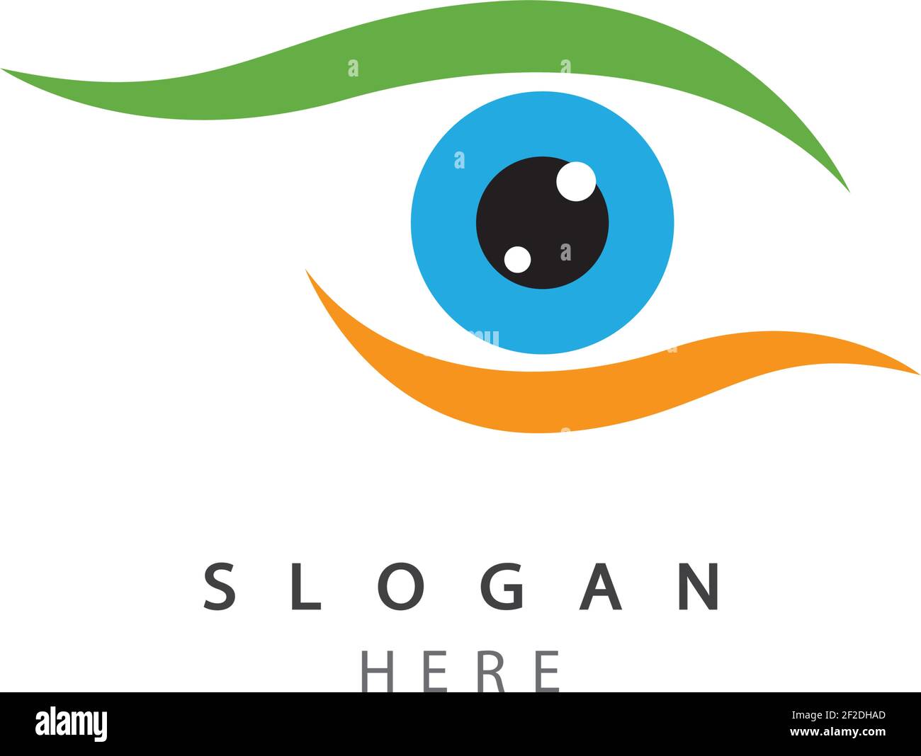 Branding identity corporate eye care vector logo design Stock Vector ...