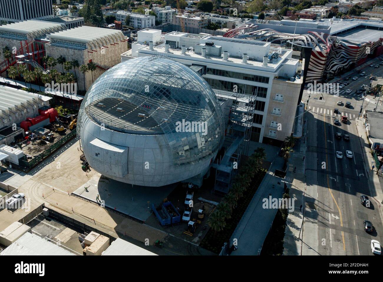 Los Angeles, California, USA. 11th Mar, 2021. An aerial view of the ...