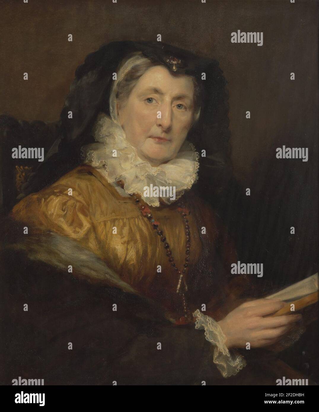 Portrait of Mrs W. Collins, 1826, by Margaret Carpenter. Gift of John ...