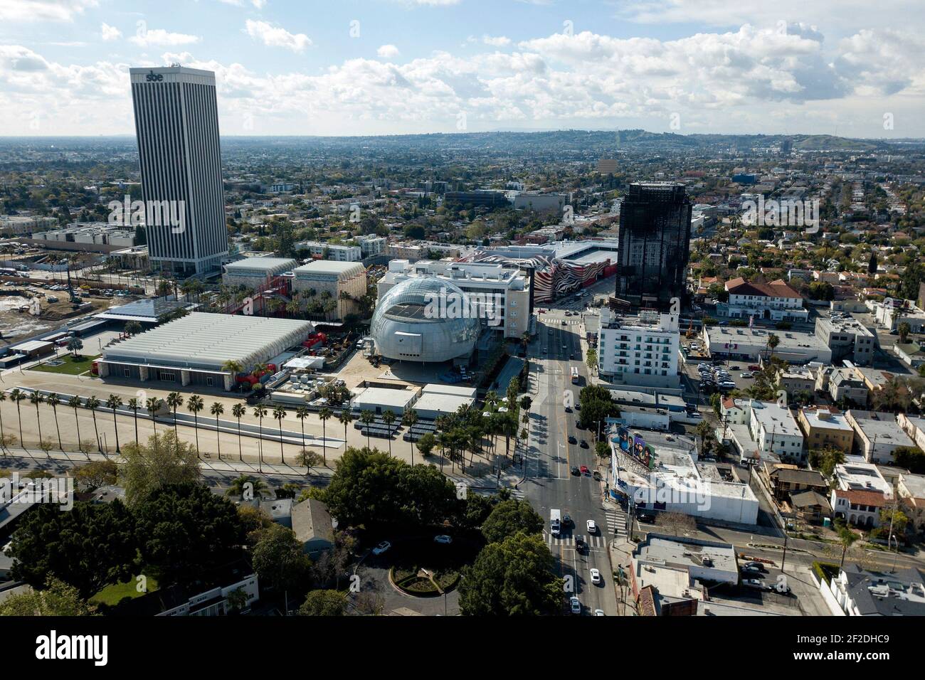 Los Angeles, California, USA. 11th Mar, 2021. An aerial view of the ...