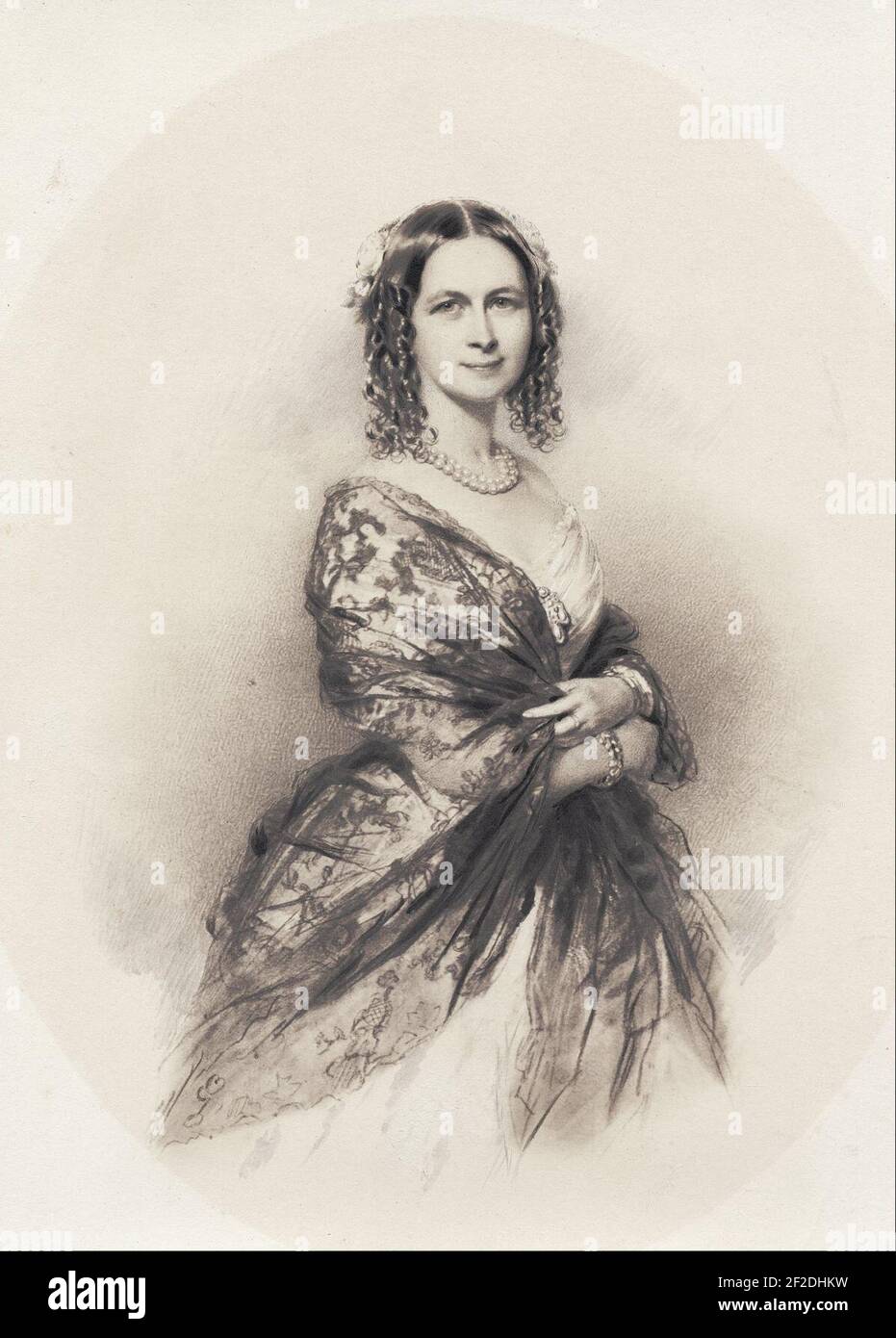 Portrait of opera singer Jenny Lind (1820-1887 Stock Photo - Alamy