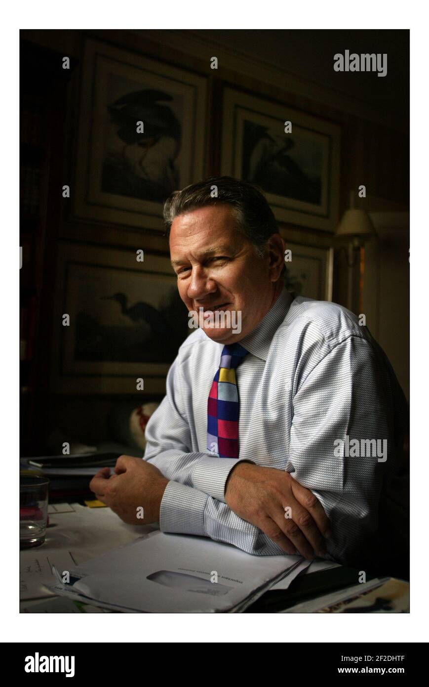 Michael Portillo at home in London. pic David Sandison 14/11/2006 Stock ...