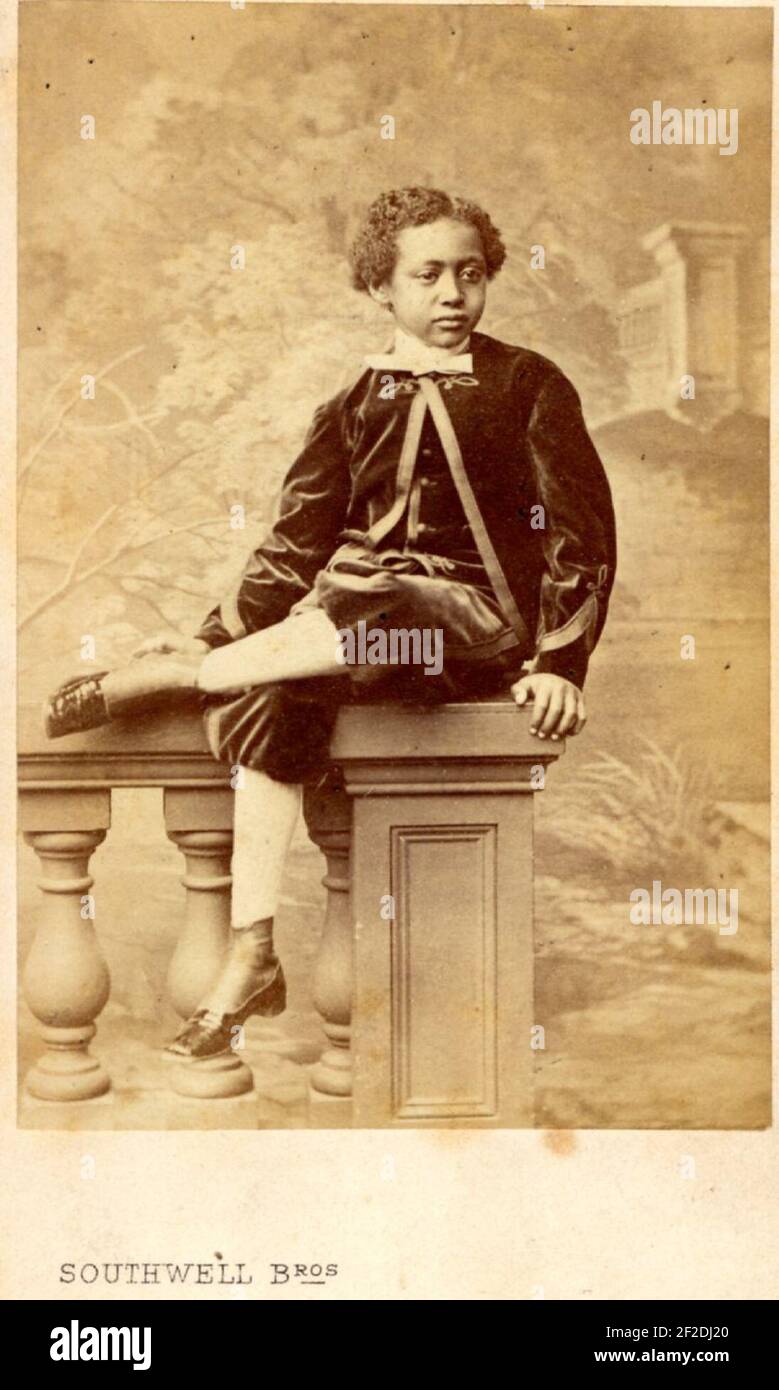 Portrait of Prince Alamayu in western dress 1868 Stock Photo - Alamy