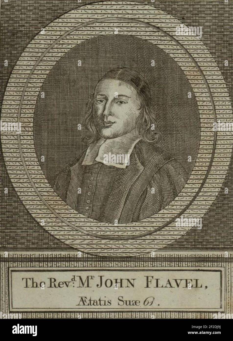 Portrait of Revd. Mr. John Flavel, aetatis suae 61 (4672870 Stock Photo ...