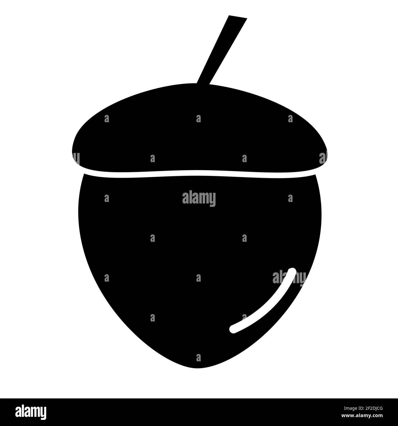 acorn icon on white background. acorn sign. flat style. acorn nut ...