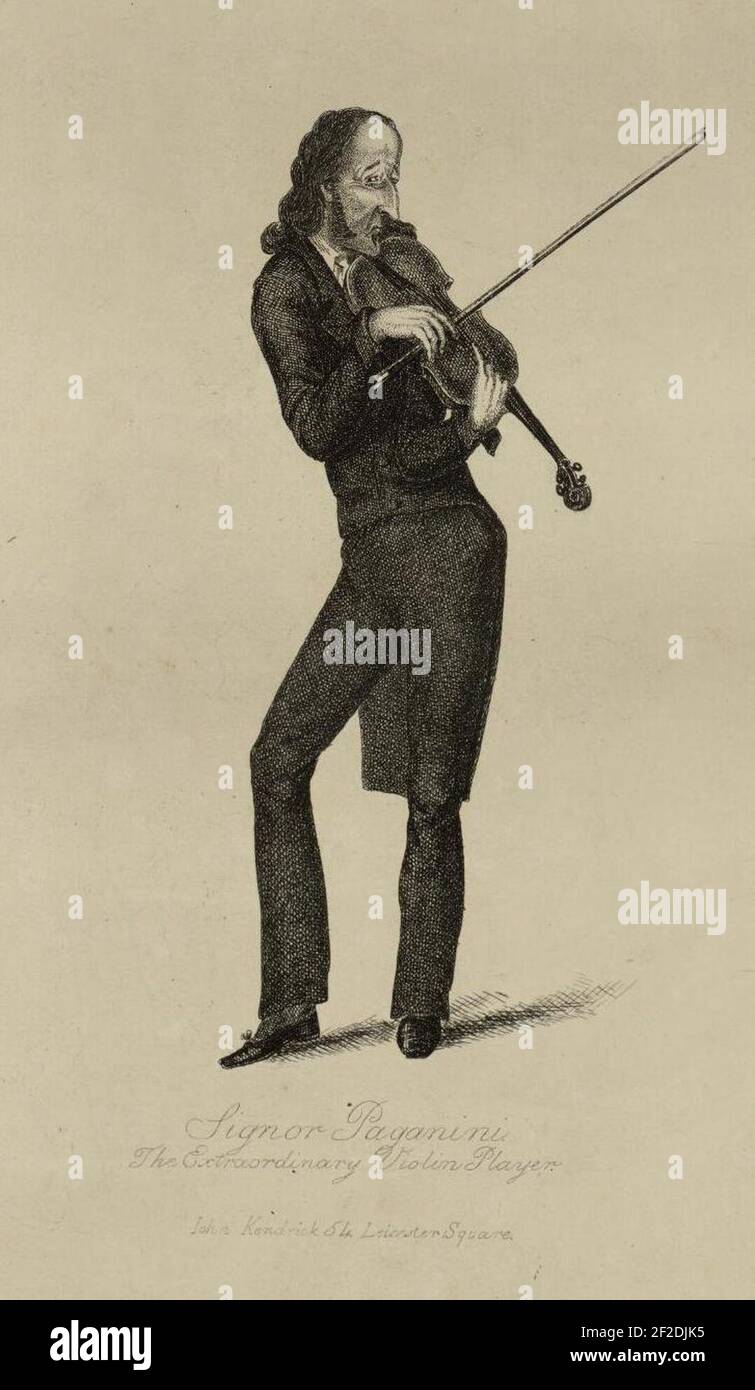 Paganini portrait hi-res stock photography and images - Alamy
