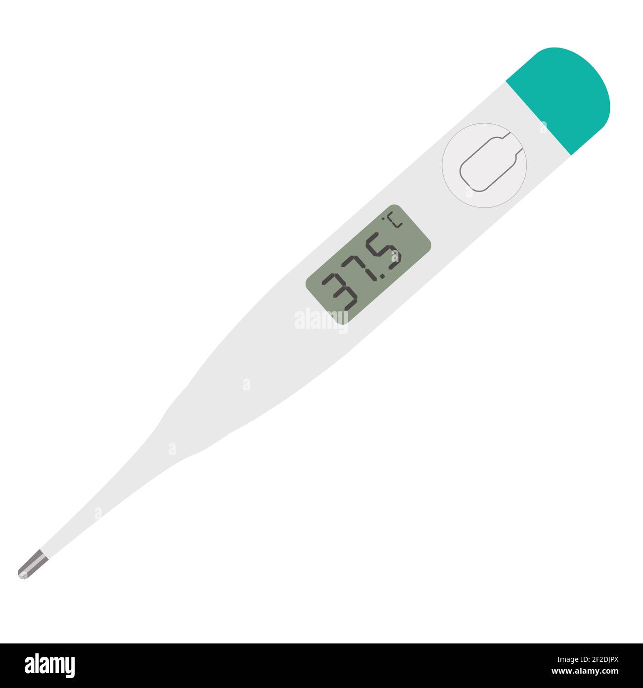 medical digital thermometer icon on white background. thermometer ...