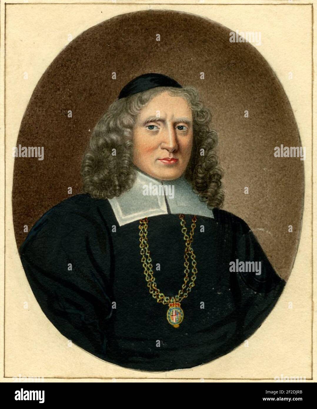 Portrait of Sir William Dugdale by Sylvester Harding Stock Photo - Alamy