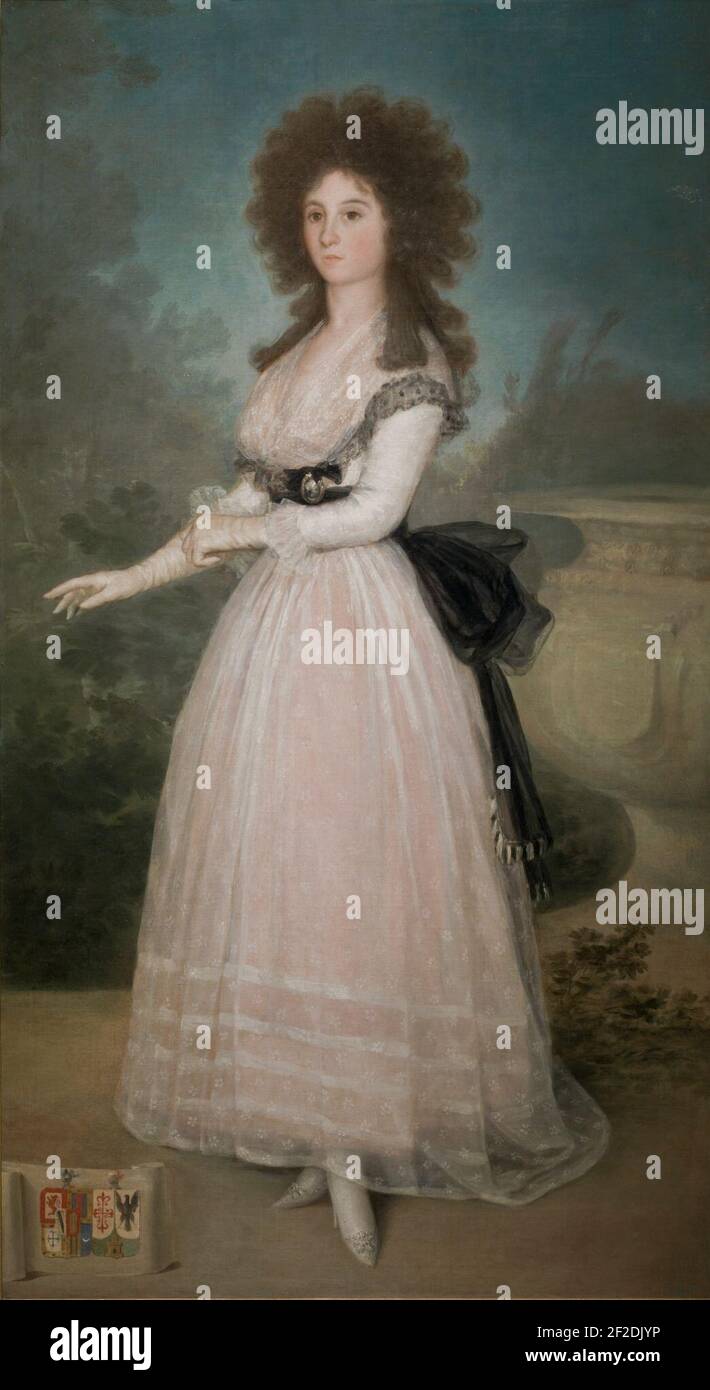 Portrait of Tadea Arias de Enríquez by Goya Stock Photo - Alamy