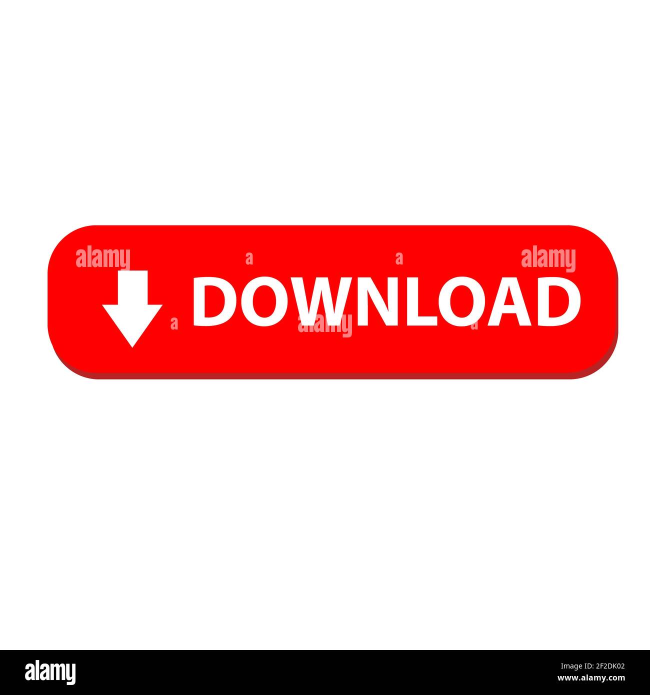 download button on white background. download icon sign. red download ...