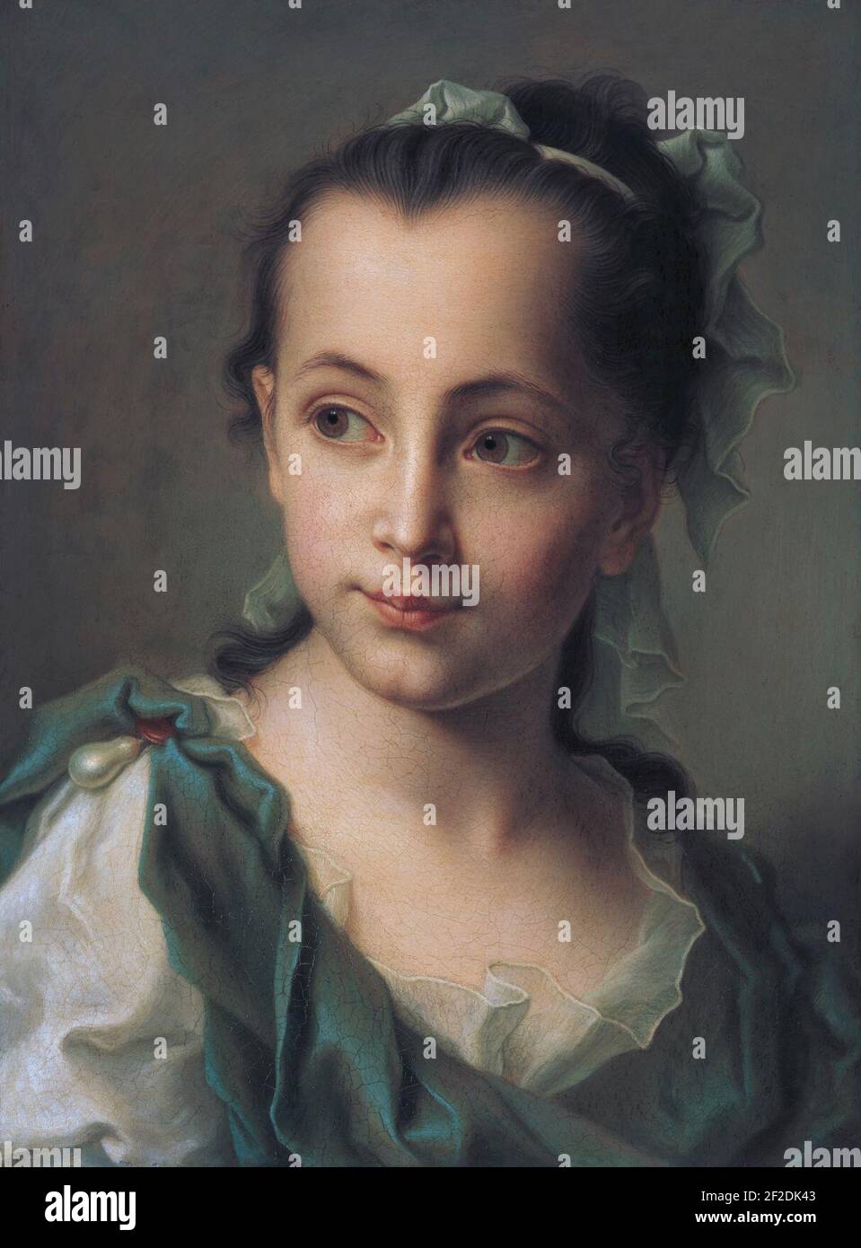 Portrait of the artist’s daughter, by Christian Seybold Stock Photo - Alamy