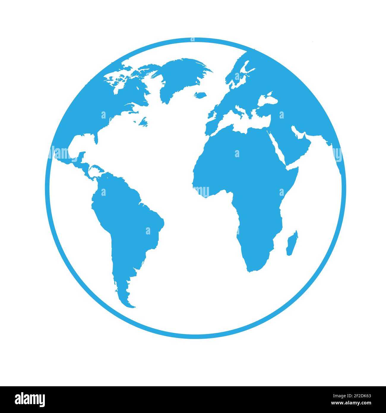 globe icon on white background. earth sign. flat style Stock Photo - Alamy