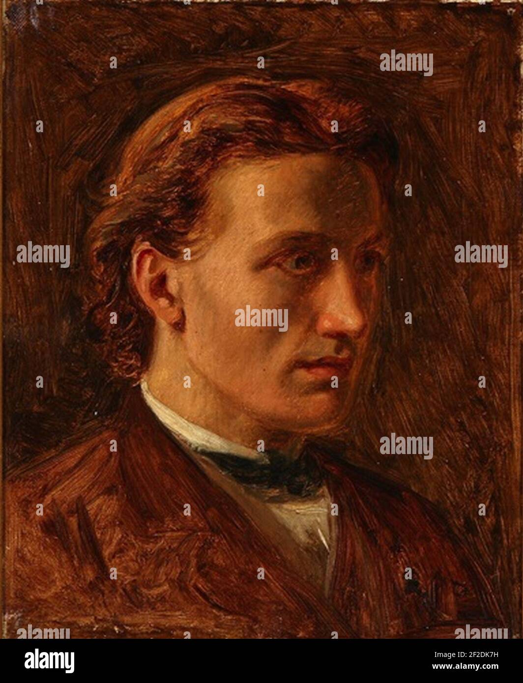 Portrait of the Danish priest J. H. Monrad (1848–1903 Stock Photo - Alamy