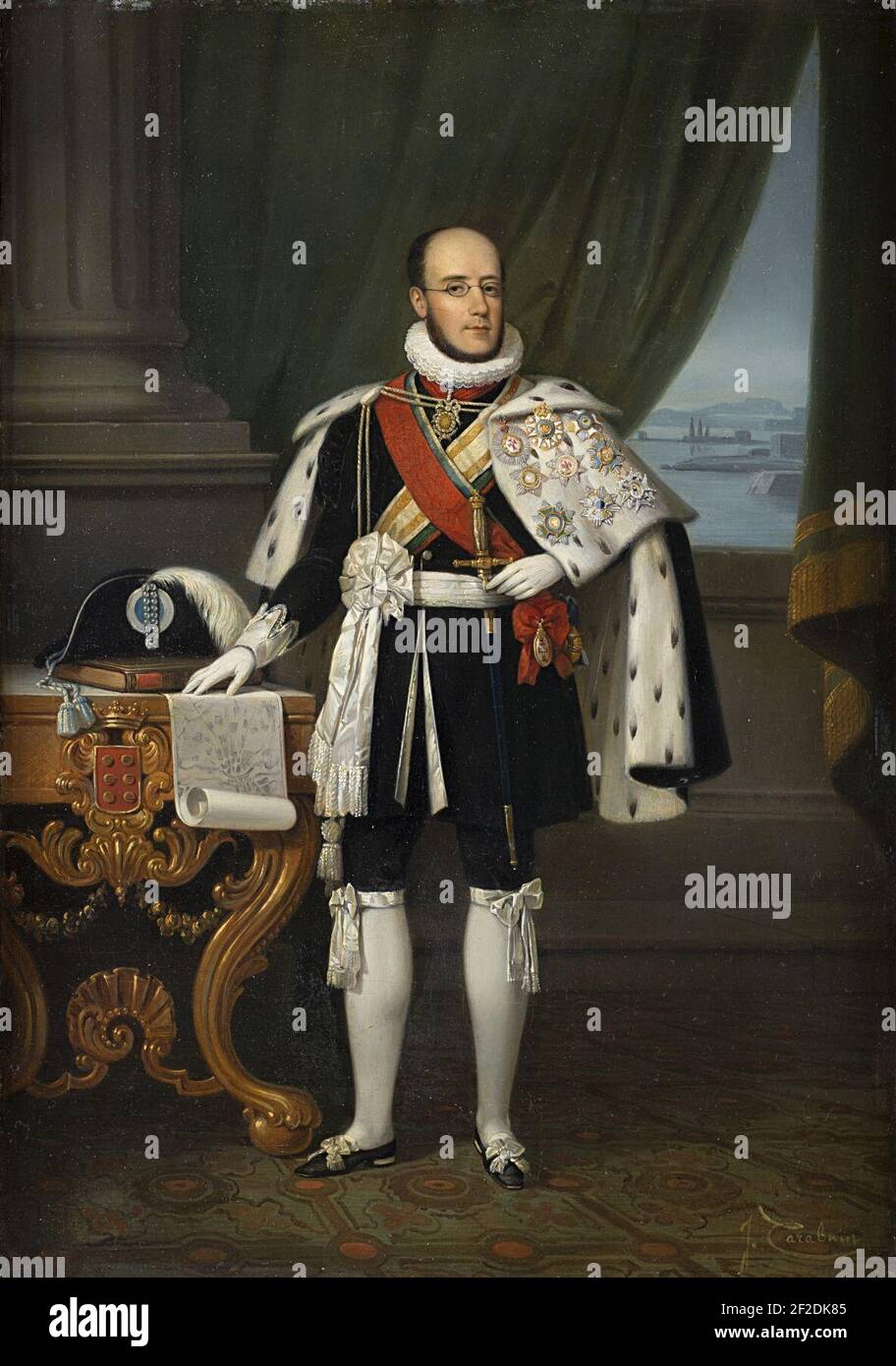 Portrait of the Duke Luigi I of Oporto Stock Photo - Alamy