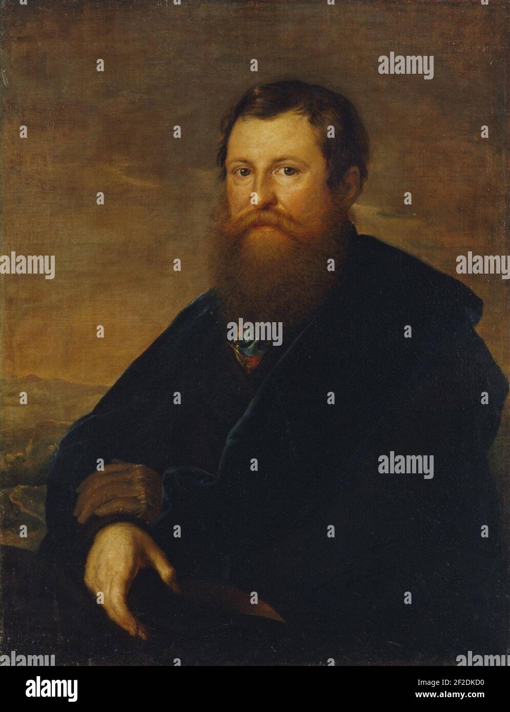 Portrait of the Merchant Alexander Sapozhnikov Stock Photo - Alamy