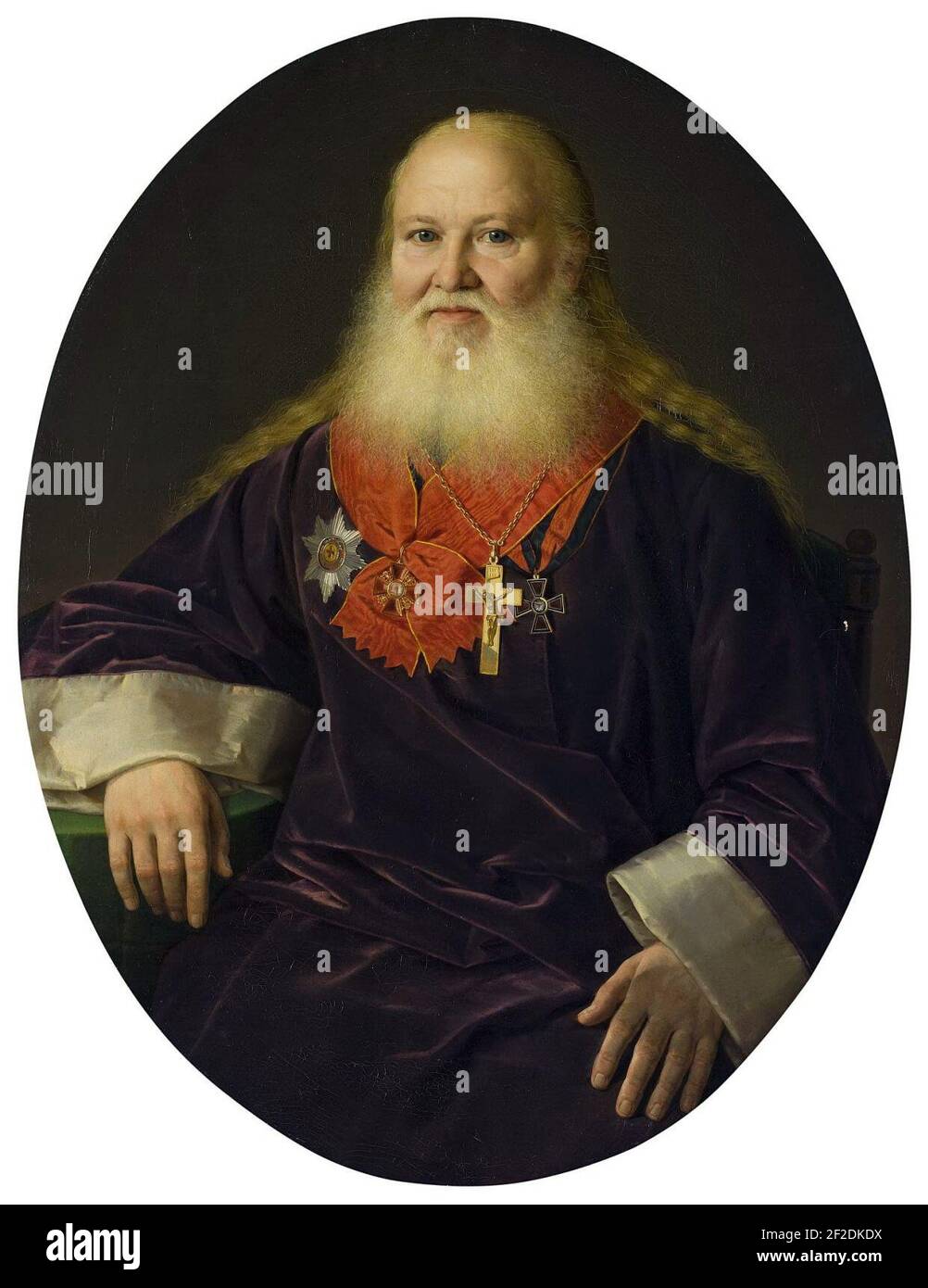 Portrait of the Priest V.I. Kutnevich Stock Photo - Alamy