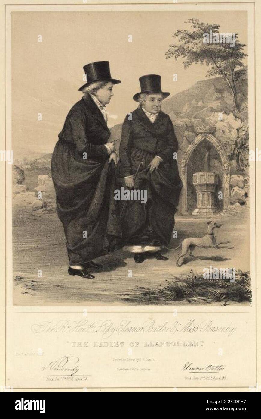 Portrait of The Rt. Honble. Lady Eleanor Butler & Miss Ponsonby 'The ...