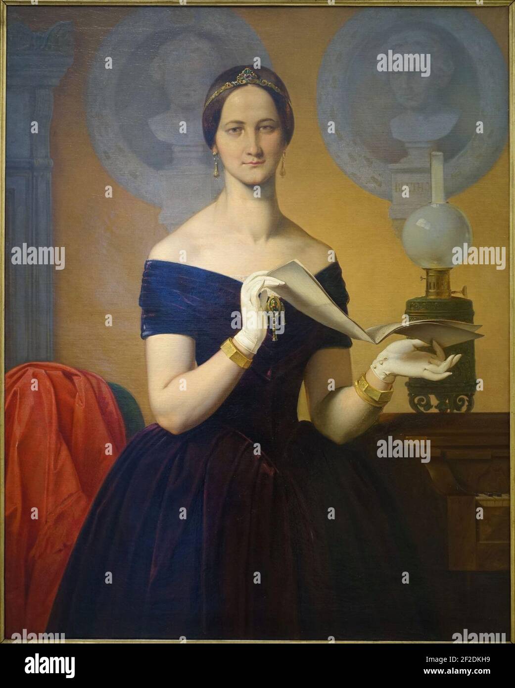 Portrait of the singer Caroline Hetzenecker, by Moritz von Schwind ...