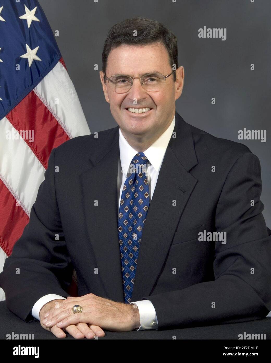 Portrait of US Navy Rear Admiral (upper half) (Ret.) Paul E. Tobin ...