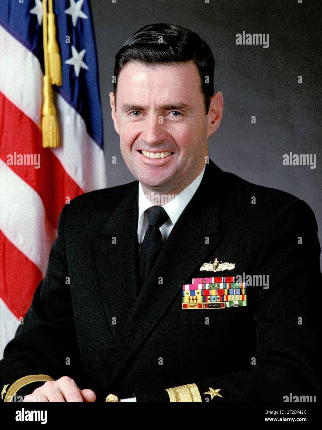 Portrait of US Navy Rear Admiral (lower half) Paul E. Tobin (2 Stock ...