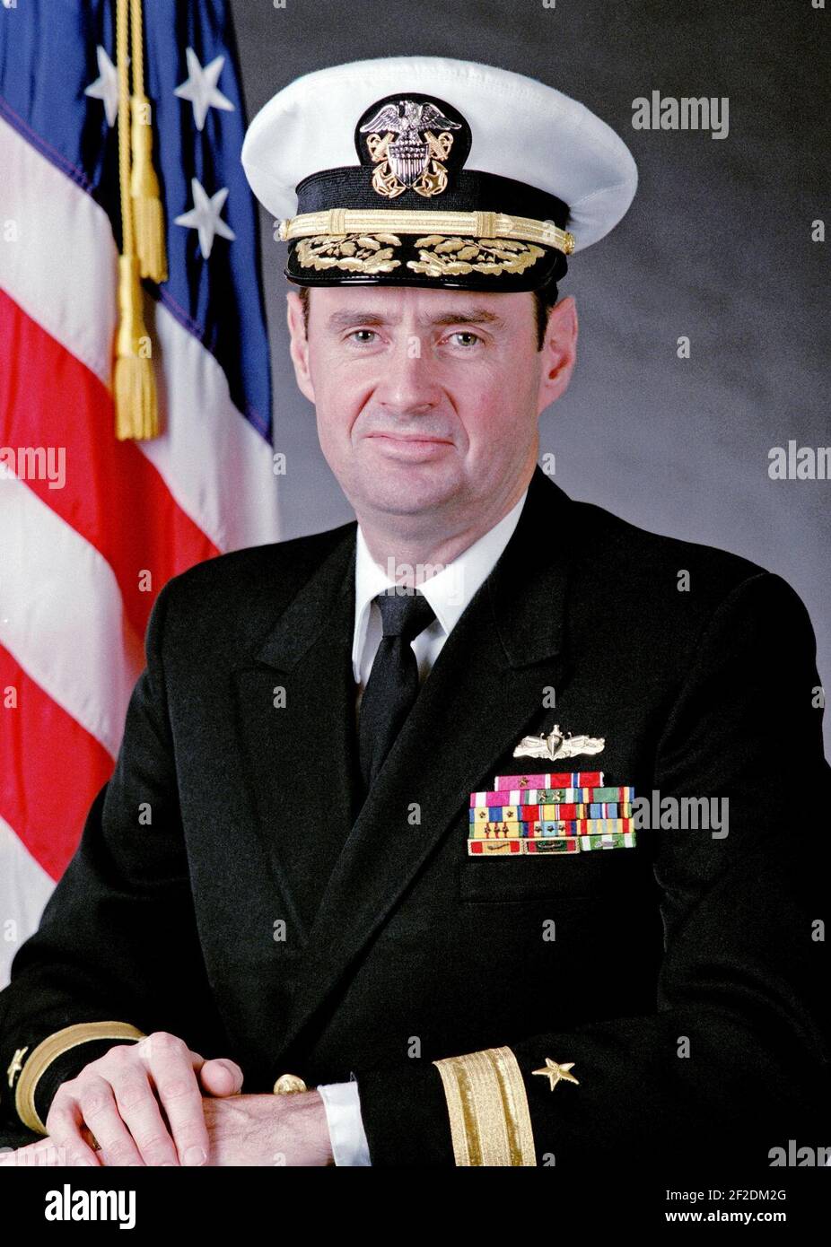 Portrait of US Navy Rear Admiral (lower half) Paul E. Tobin (1 Stock ...
