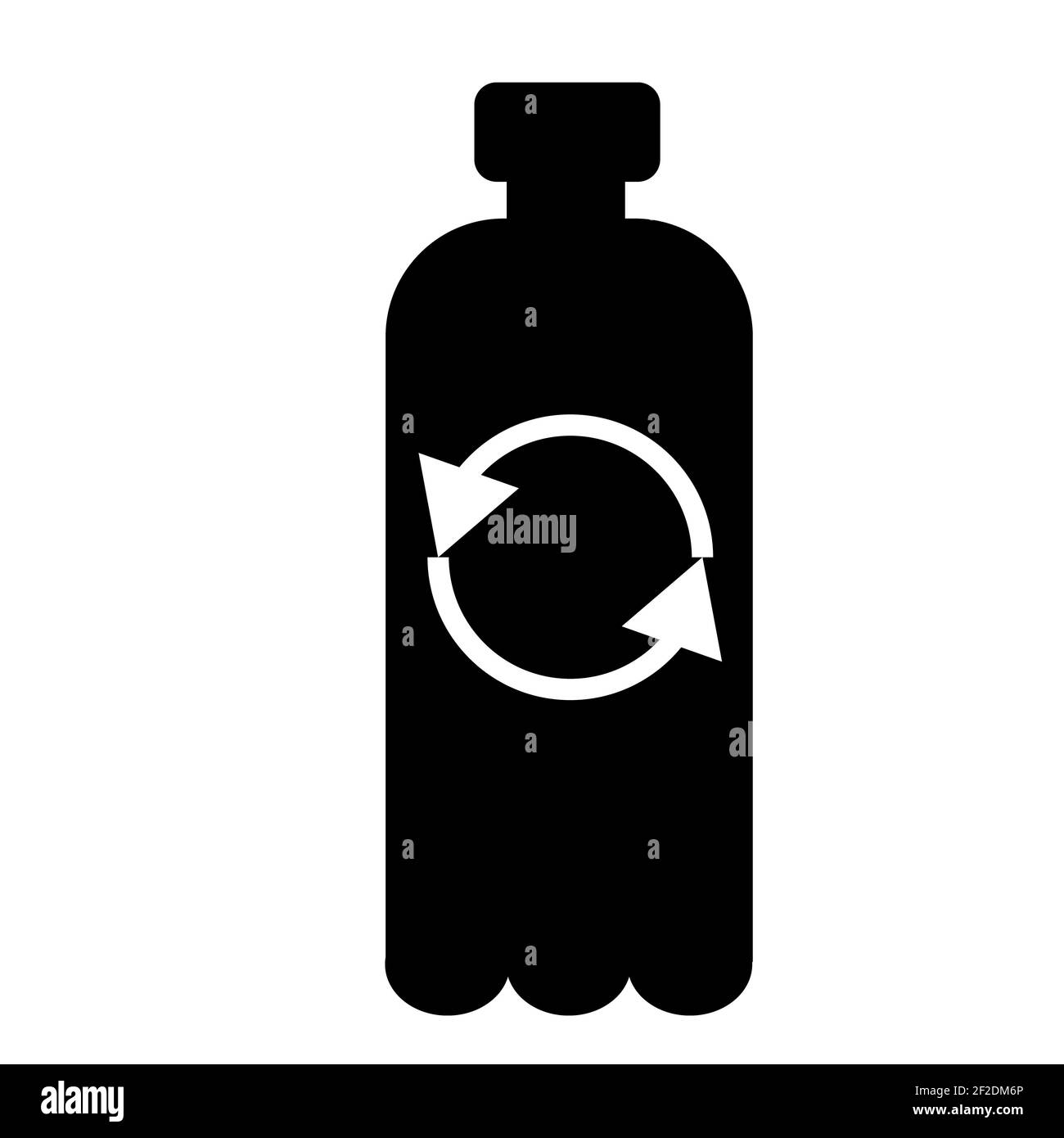 reuse bottle icon on white background. flat style. recycle bottle sign ...