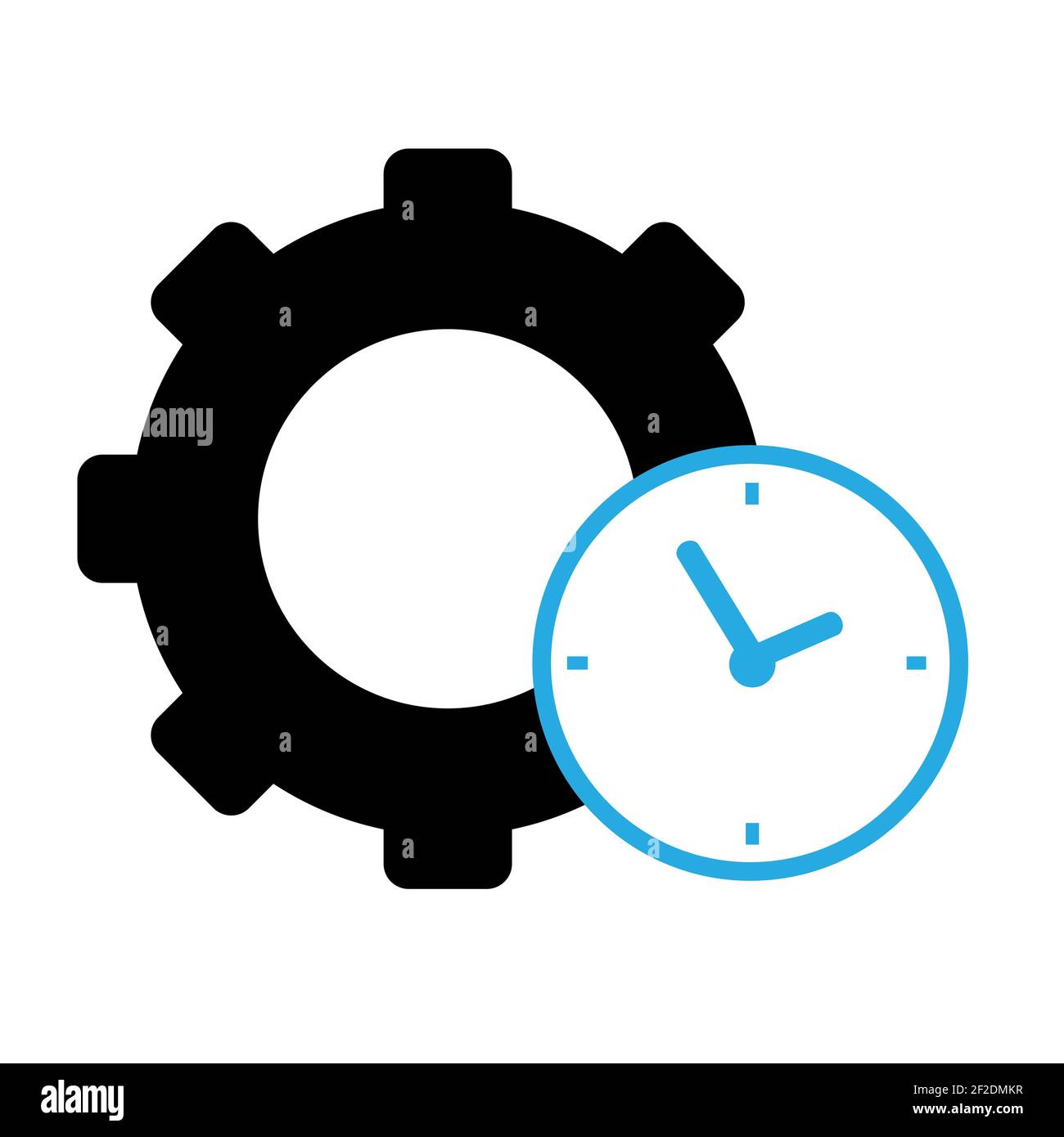 time management icon on white background. productivity sign. flat style ...