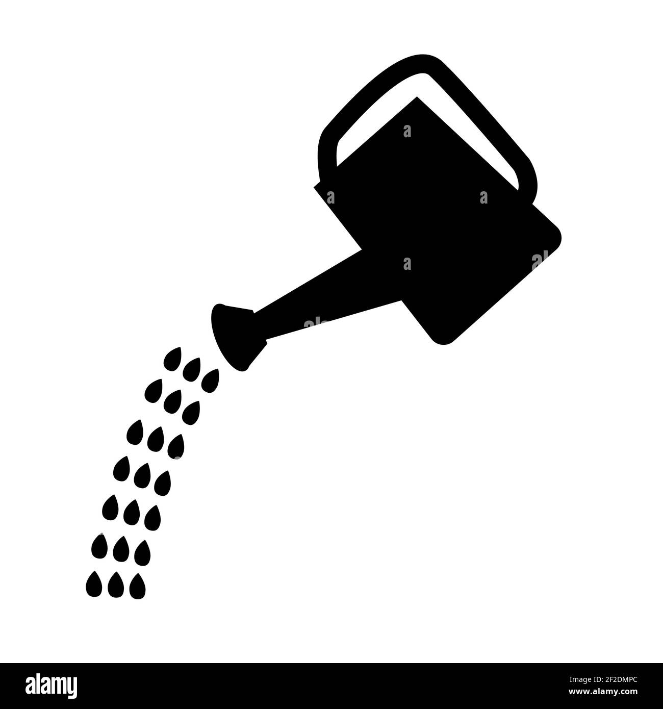 watering can icon on white background. flat style. watering can with ...