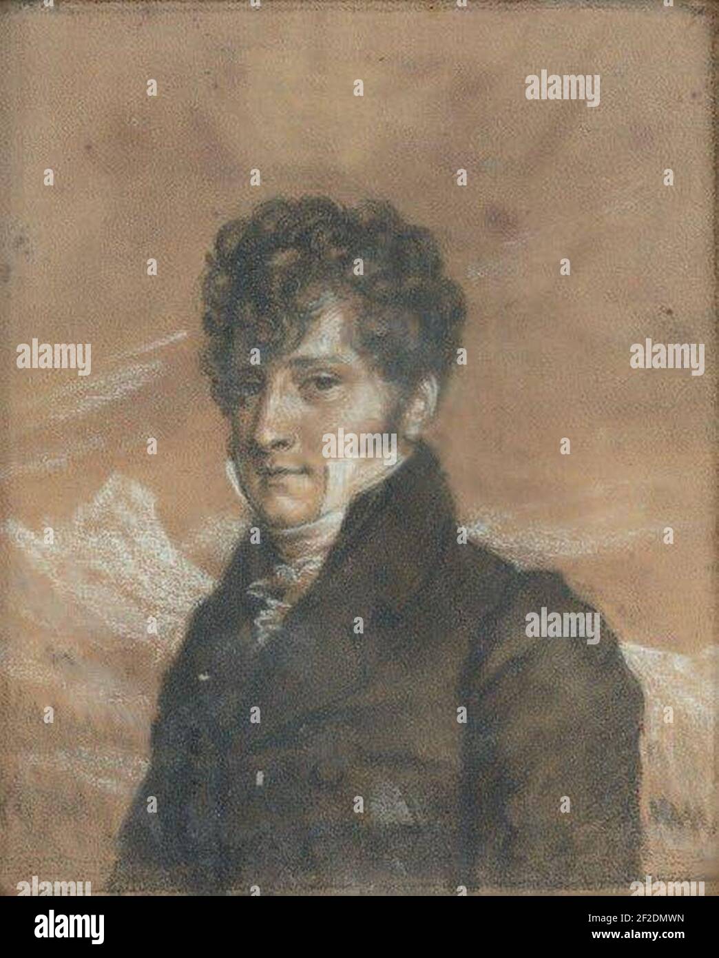 Portrait présumé de Jacques Alexandre Gérard (1780-1832 Stock Photo - Alamy