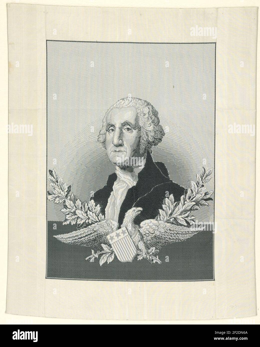 Portrait, Jacquard Woven Portrait of George Washington, ca. 1876 Stock ...