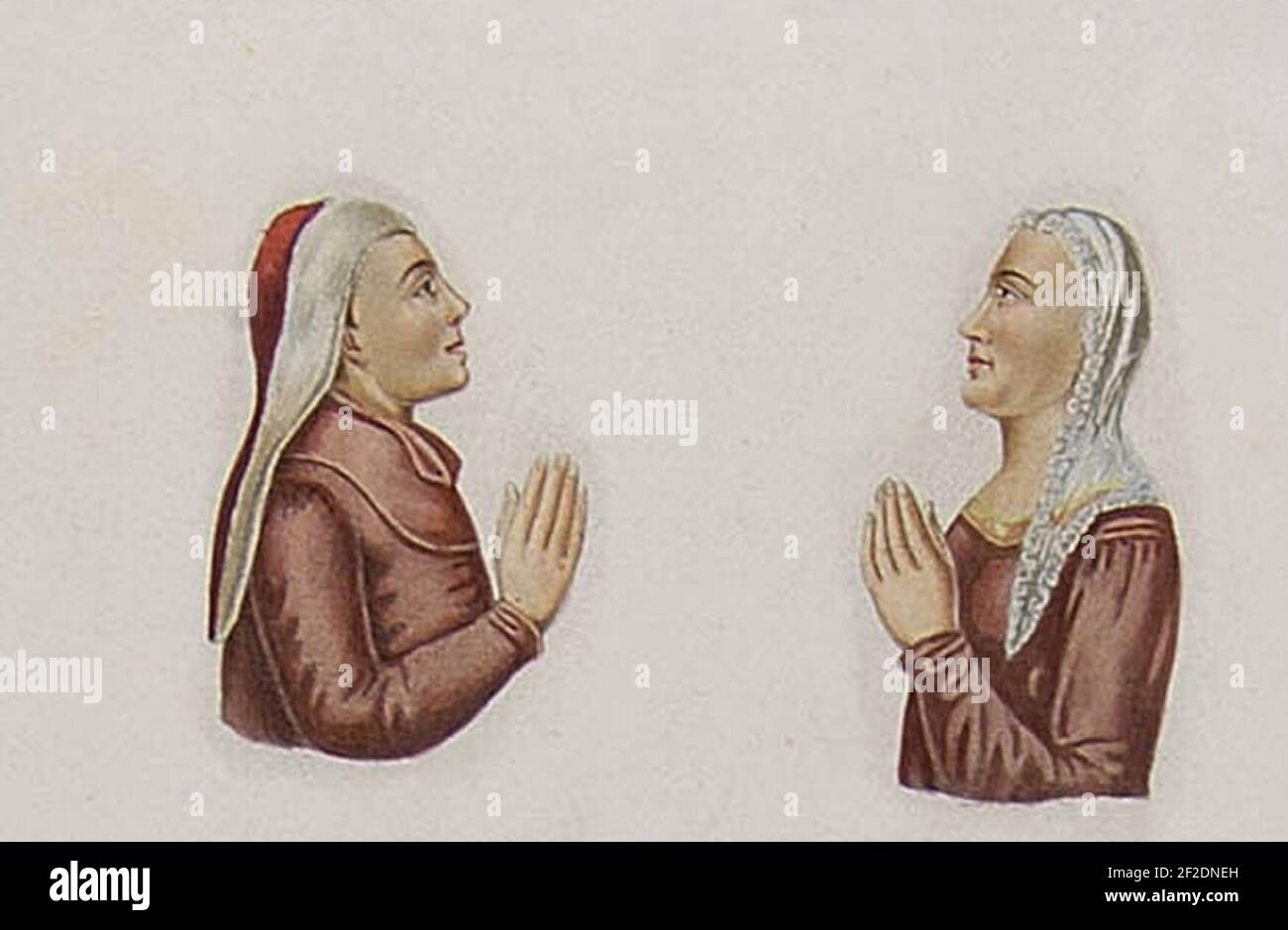 Portraits in Santa Maria della Scala in Verona Stock Photo - Alamy