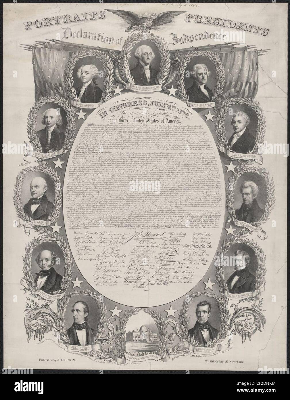 Portraits of the presidents Stock Photo - Alamy