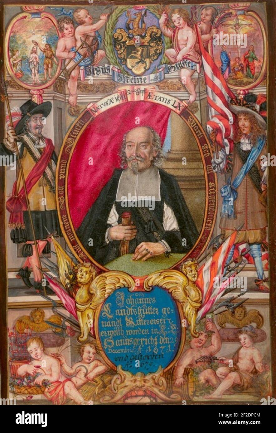 Porträtbuch Hansgericht Regensburg 091r Stock Photo - Alamy