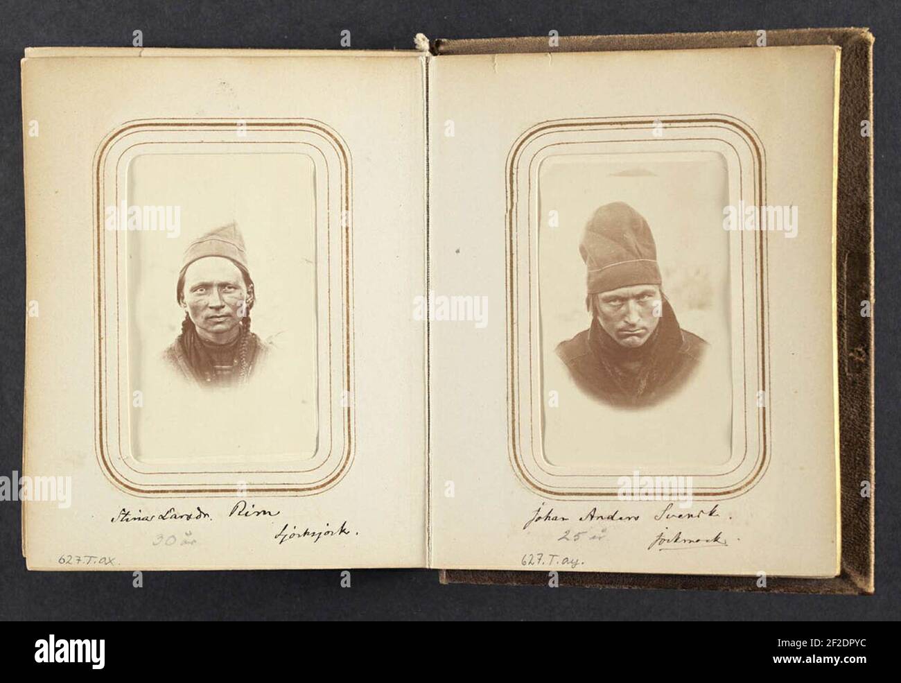 Porträtt av Stina Larsdotter Rim, 30 år, Sjokksjokk. Lotten von Düben ...