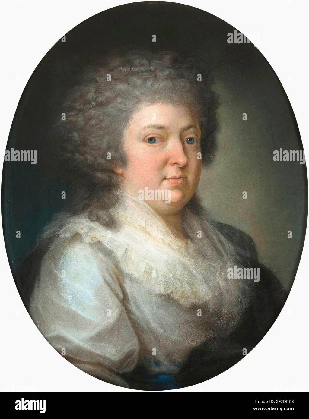 Portret Louise Charlotte Friederike Riedesel, baronowej Eisenbach Stock ...