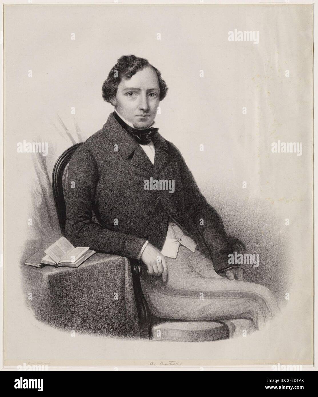 Portret van Anton Peters (1812-1872) door C.C.A. Last Stock Photo - Alamy