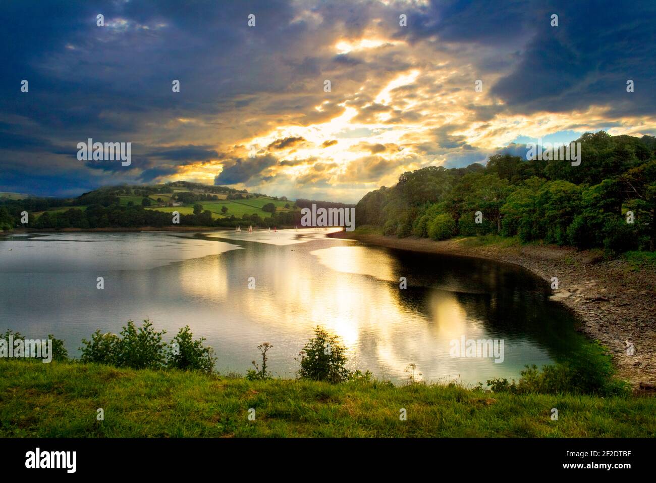 Bradfield - Dam Flask Sunset Stock Photo - Alamy