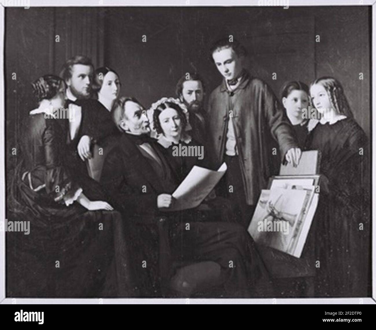 Portret van de familie Mollinger Stock Photo - Alamy