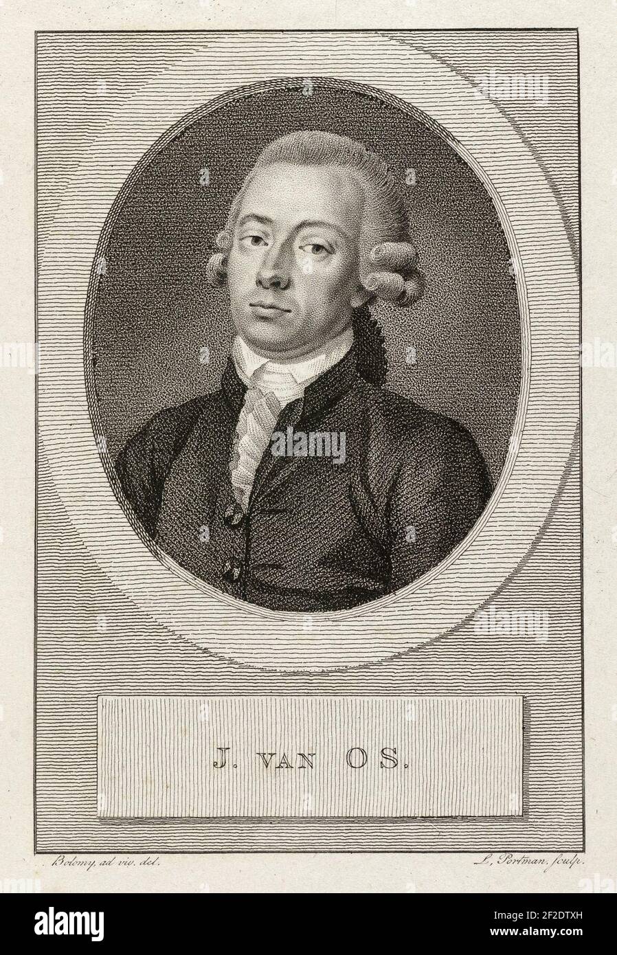 Portret van de schilder Jan van Os Stock Photo - Alamy