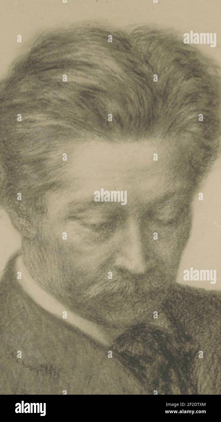 Portret van de schilder Herman Gunneweg en zijn echtgenote Anna Maria ...