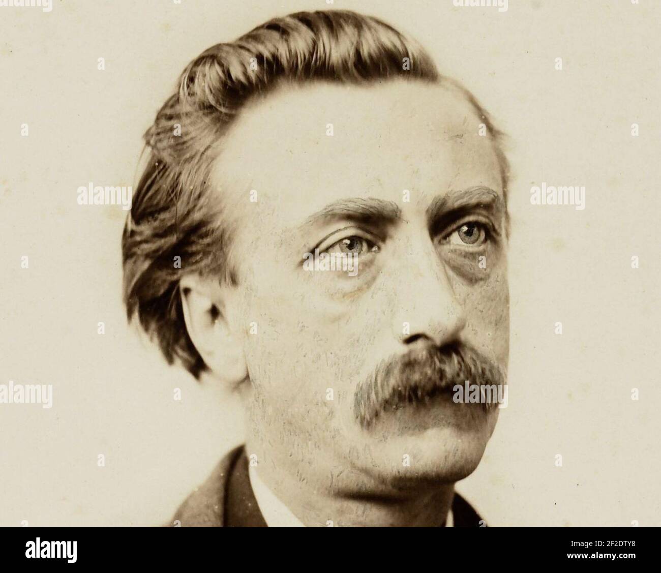 Portret van de schrijver Multatuli (cropped) (cropped Stock Photo - Alamy