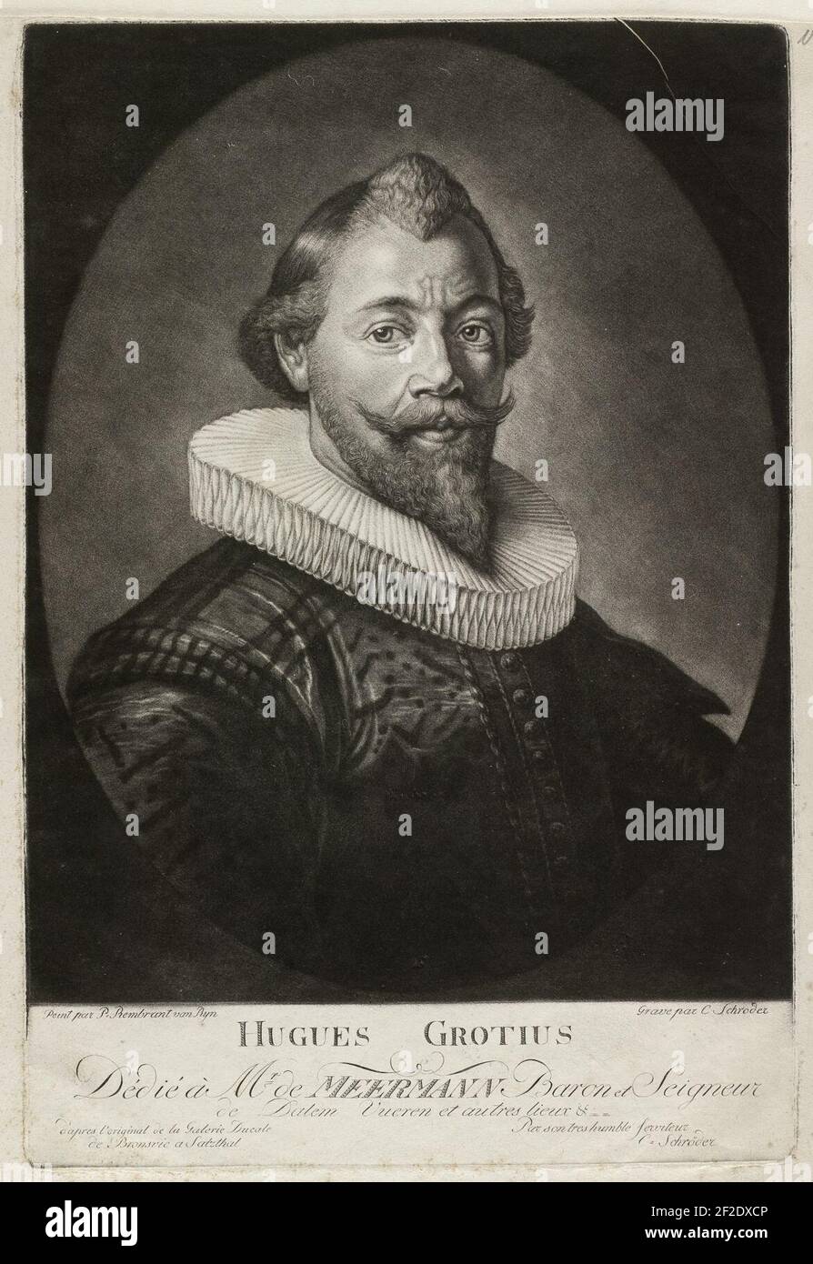 Portret van Hugo de Groot Stock Photo - Alamy