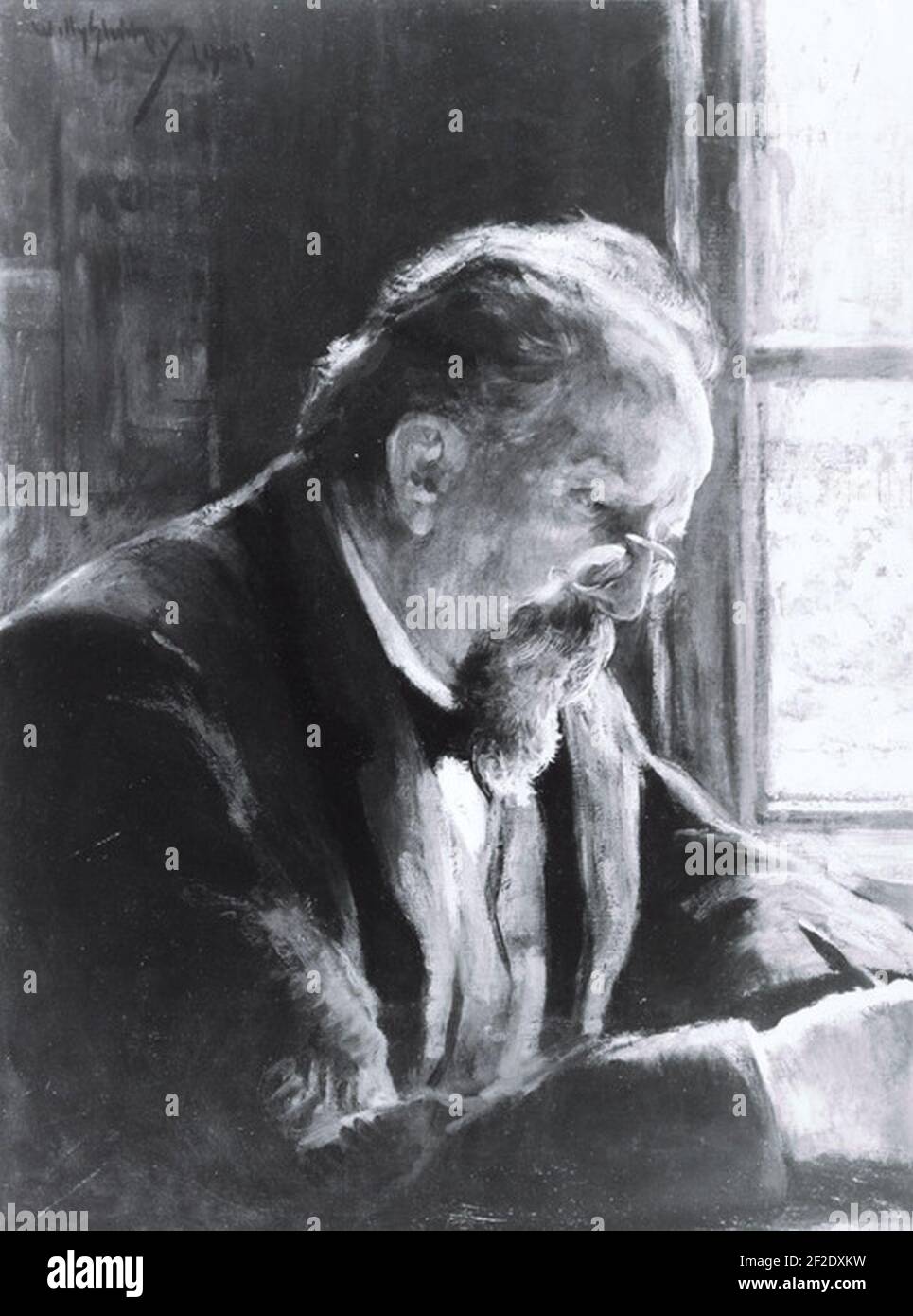 Portret van Jan Willem Sluiter (1839-1902 Stock Photo - Alamy